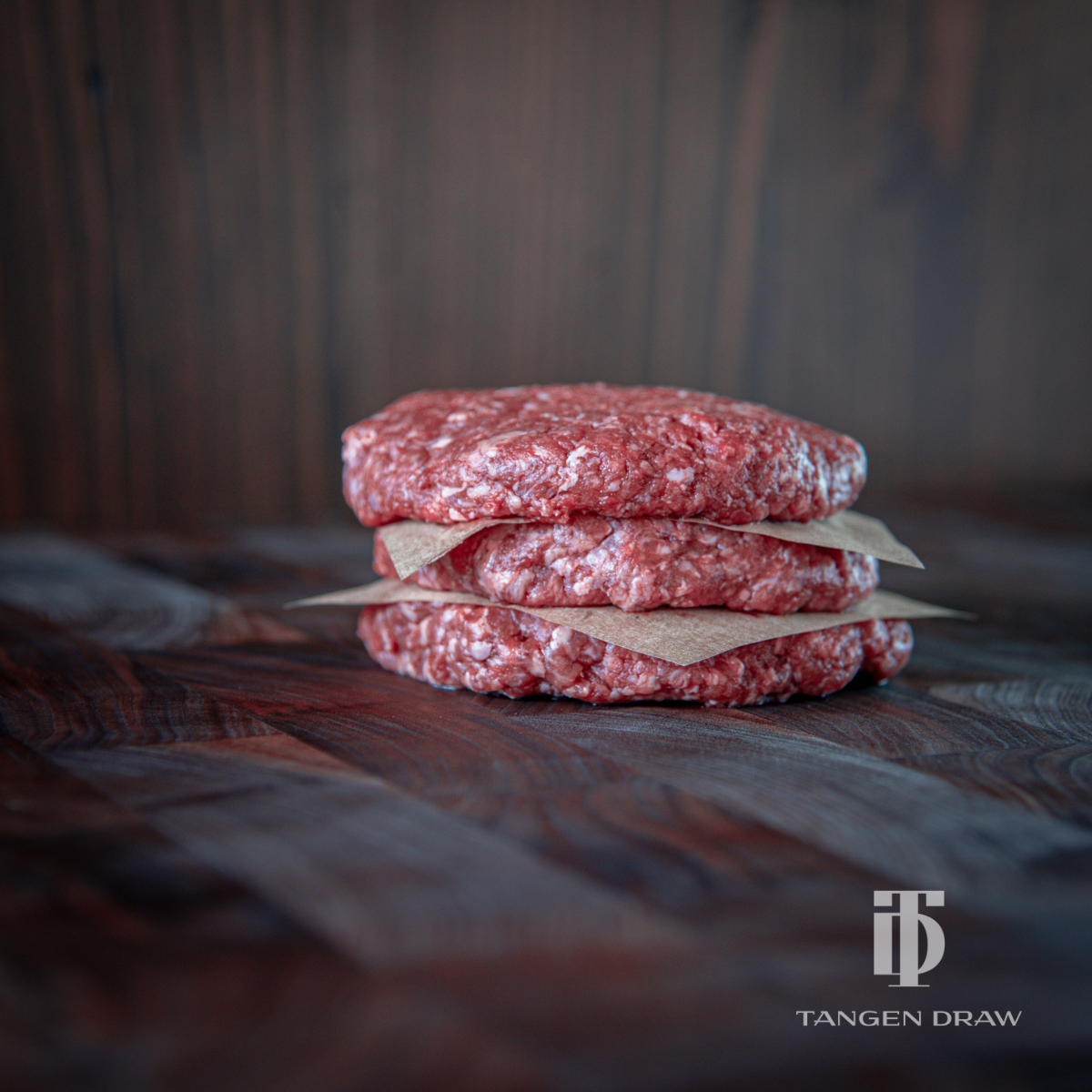 Ground Beef Patties, Dry Aged – Tangen Draw